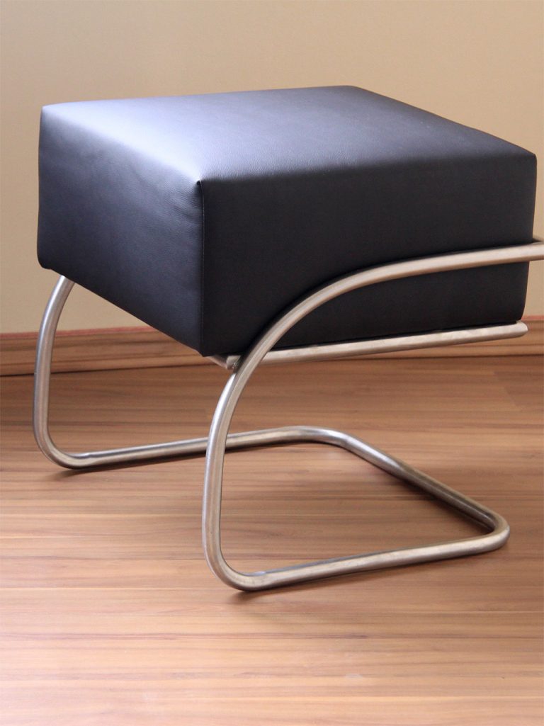 Puff Moderno Quadrado em Aço Inox Alezzia | Blog Palmetal